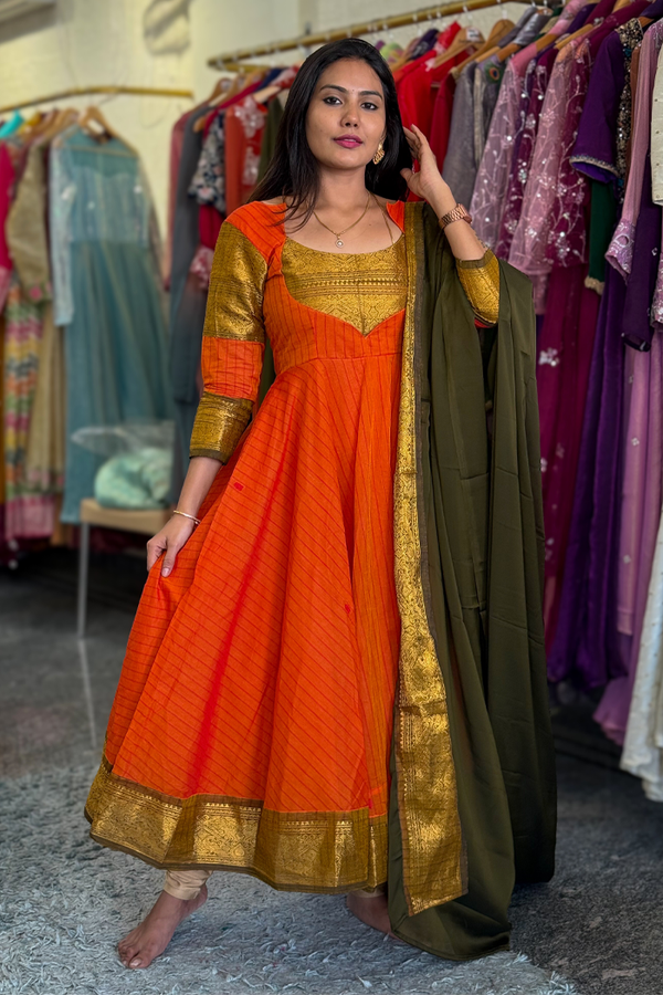 Premium Priya Red Ethnic Dress Online Now | Label Kamra