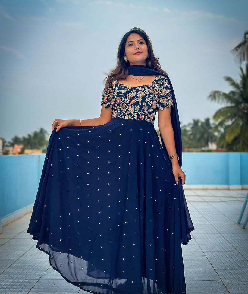 Indhu blue – Label Kamra